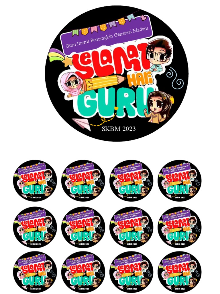 Sticker Hari Guru | PDF
