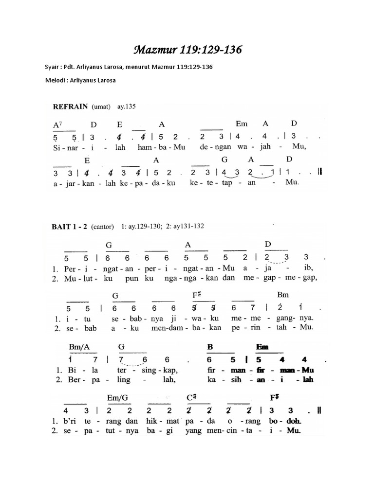 Mazmur 119 - 129-136 | PDF