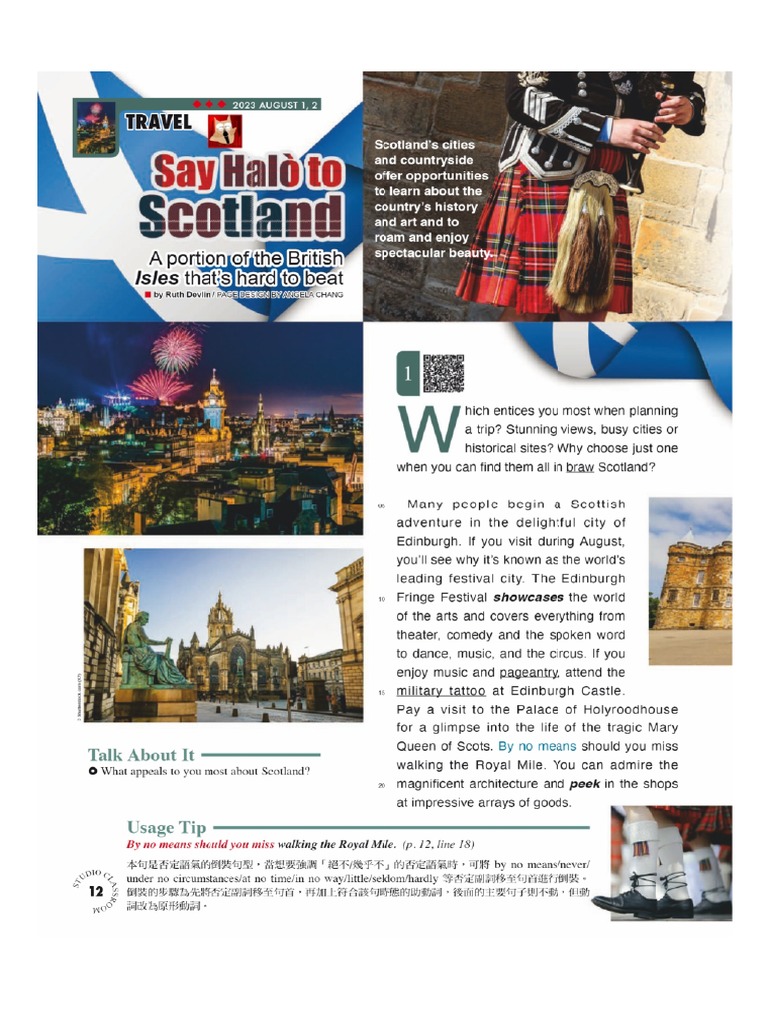 Say Halo To Scotland | PDF