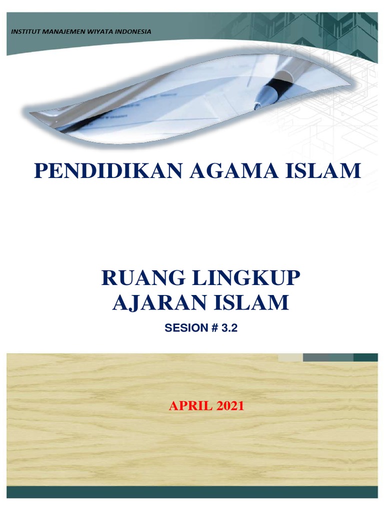 Materi Ke #3.2 Definisi Dan Ruang Lingkup Ajaran Islam | PDF | Filsafat ...