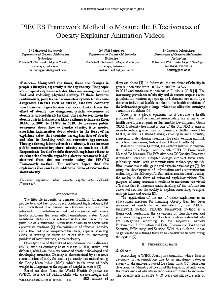 IES 2021 - PIECES Framework Method To Measure The Effectiveness of ...