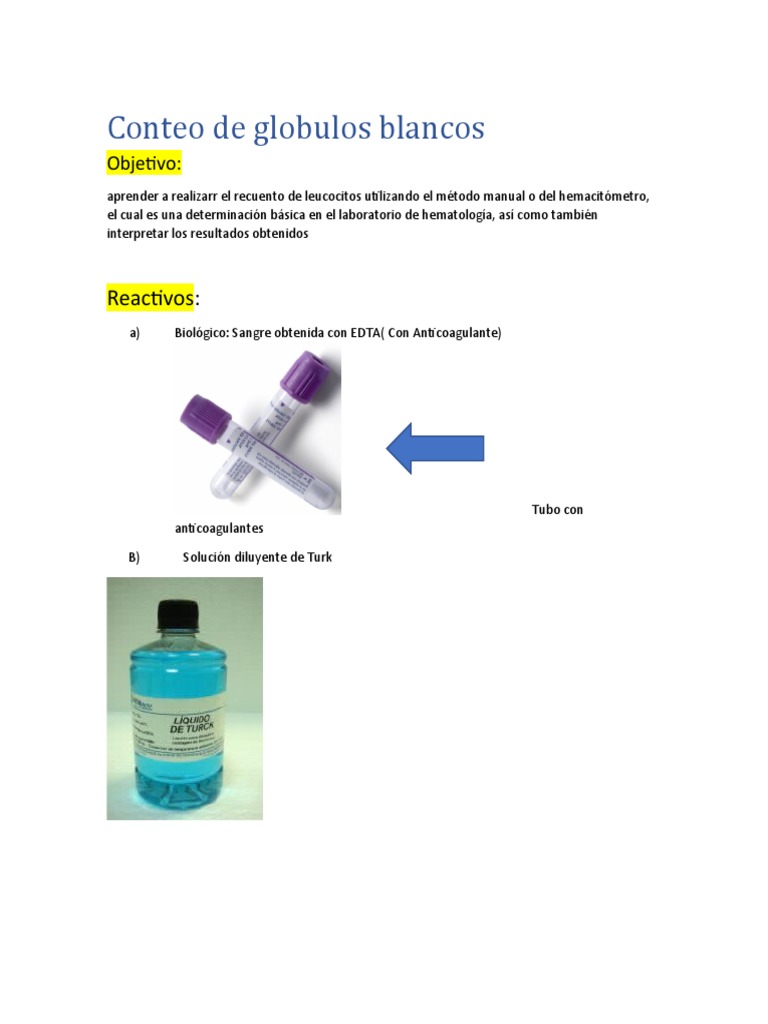 Conteo de Globulos Blancos Carlos | PDF