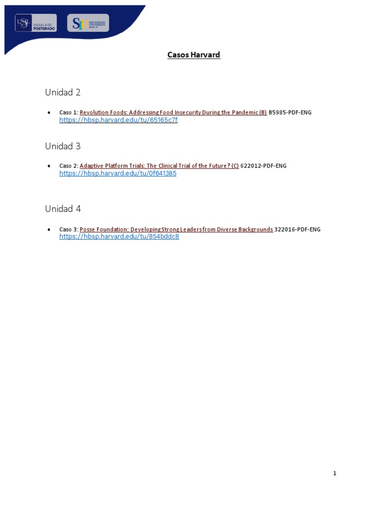 Casos Harvard | PDF