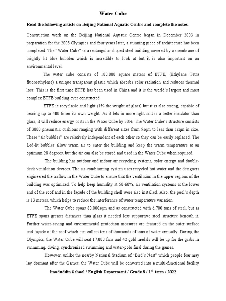 GR 8 Reading and Note Making Worksheet | PDF