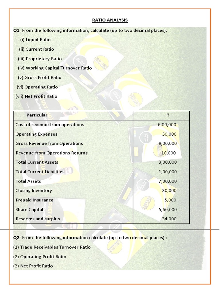 Ratio Analysis | PDF