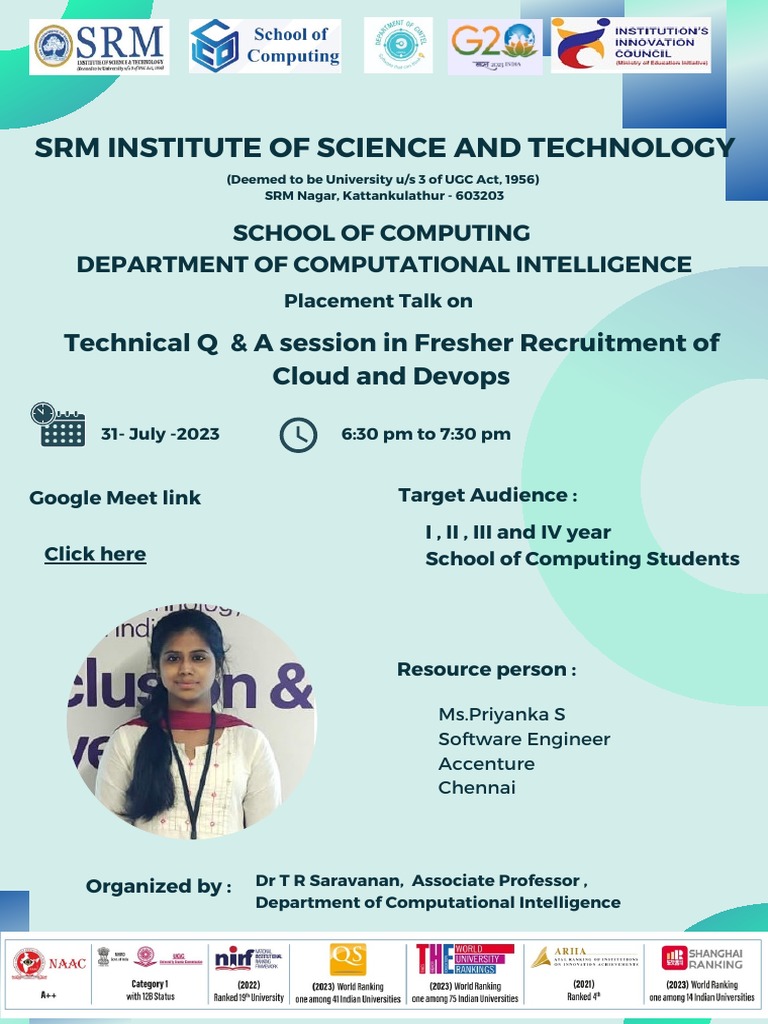 Cloud & DevOps Placement Talk 2023 | PDF