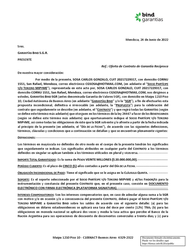 Grnti SGR | PDF | Pagos | Bancos