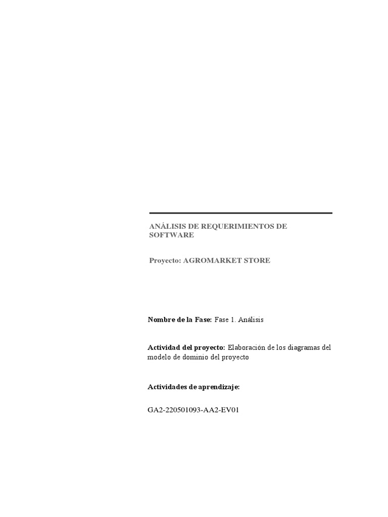 Evidencia GA2-220501093-AA2-EV01 - Elaboración de Los Diagramas Del Modelo de Dominio Del ...