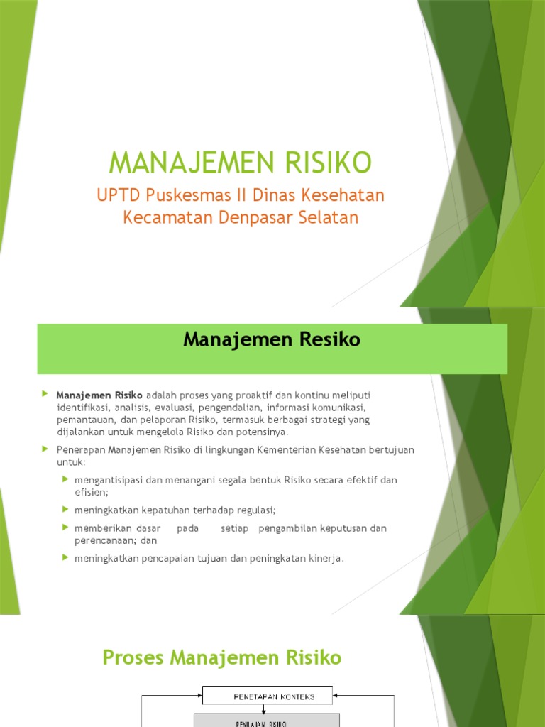 Manajemen Risiko | PDF