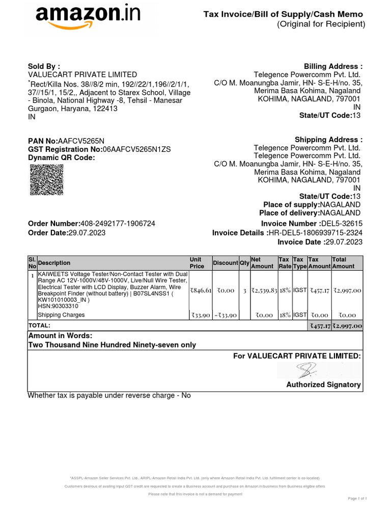 Invoice Induction Tester | PDF