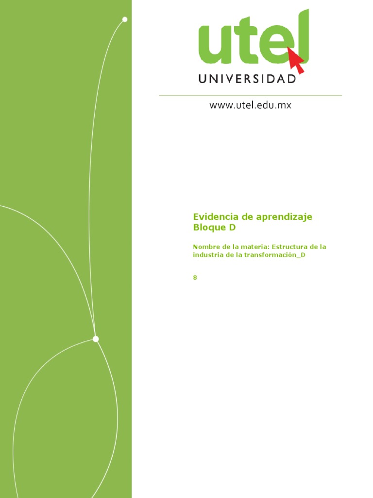 Estructura de La Industria de La Transformación Semana 8 P Bloque D | PDF