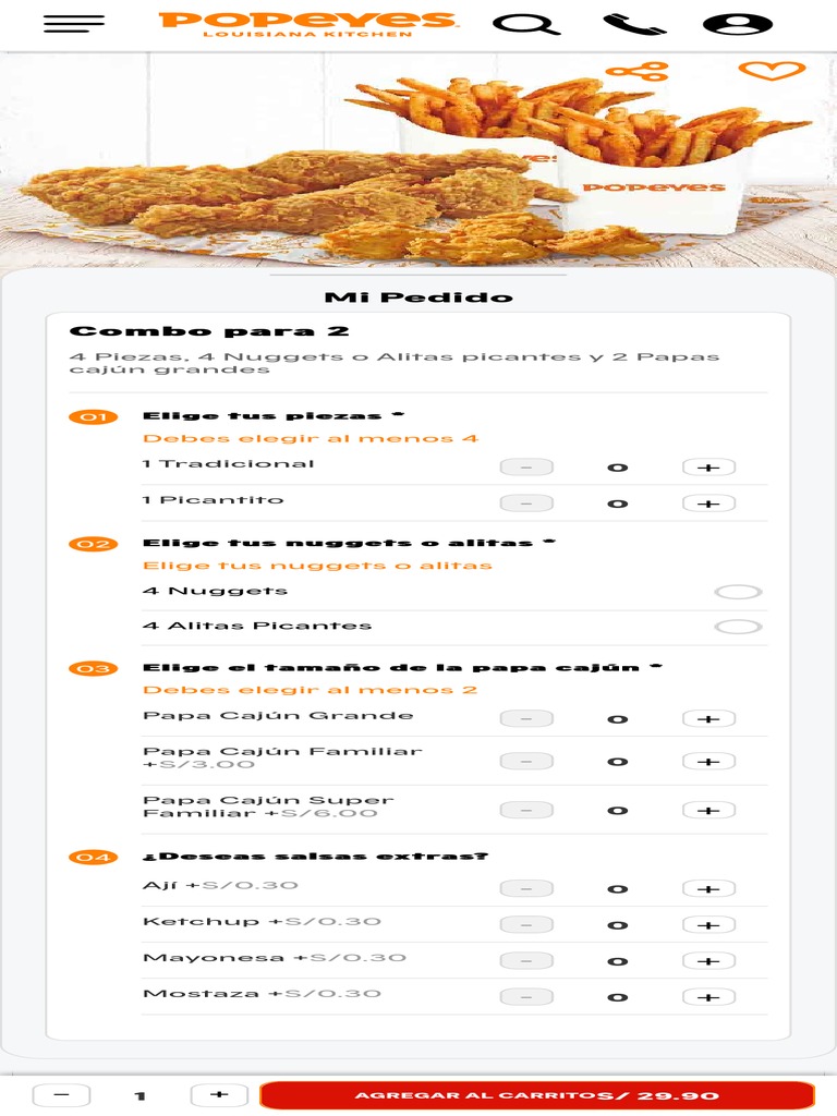 Combo para 2: Personaliza tu Pedido | PDF