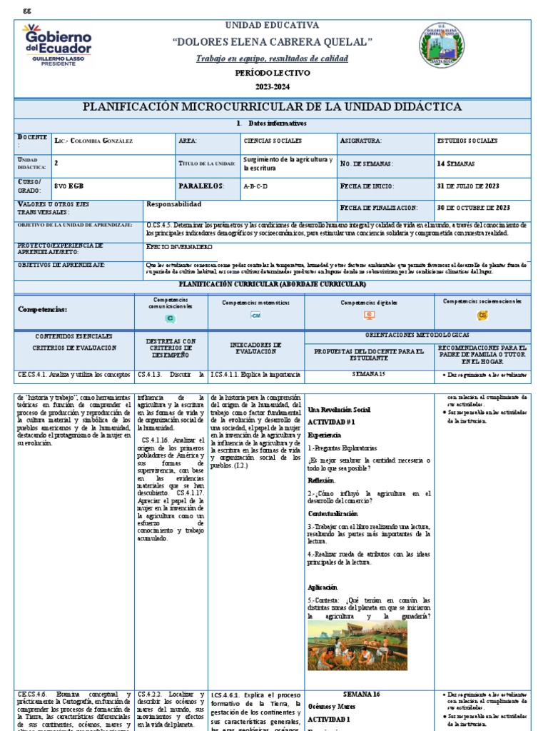 CS8vo-1-PLAN MICROCURRICULAR 2023-2024 | PDF CS8vo-1-PLAN MICROCURRICULAR 2023-2024 | PDF