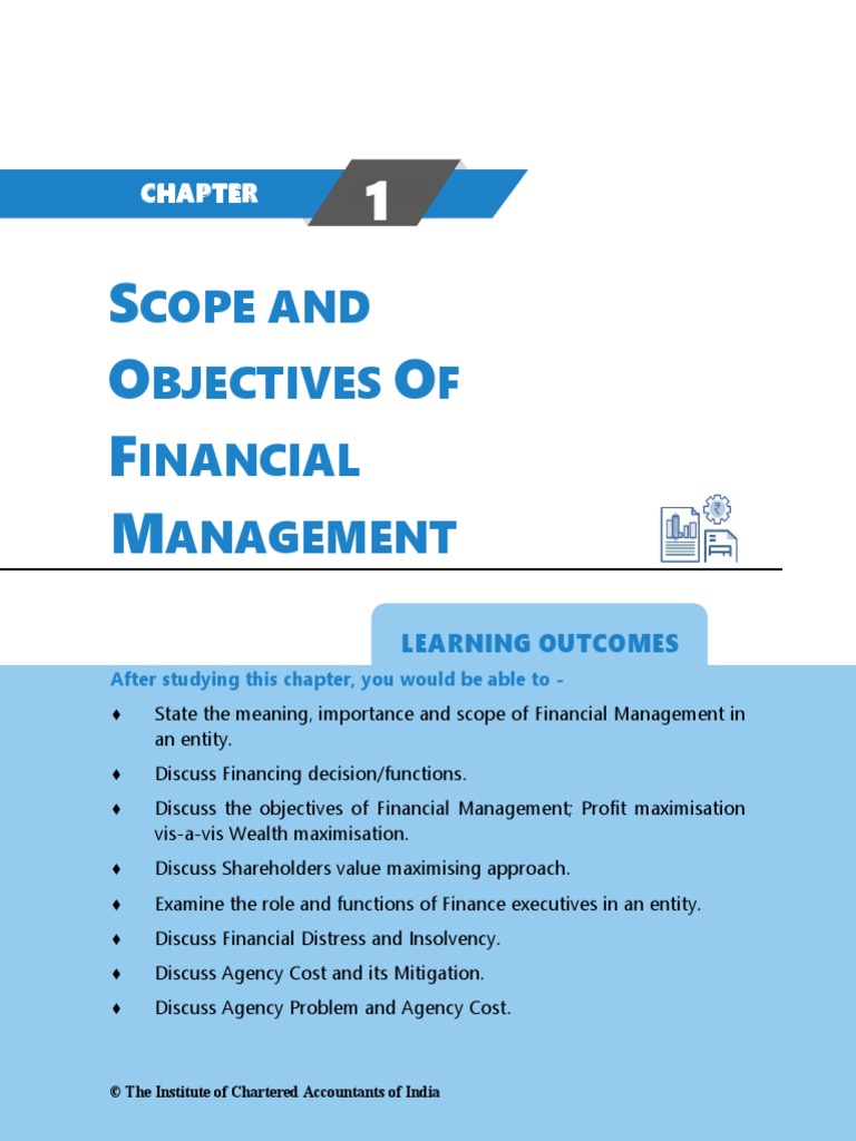 Chapter 1 Scope and Objectives of Financial Management | PDF