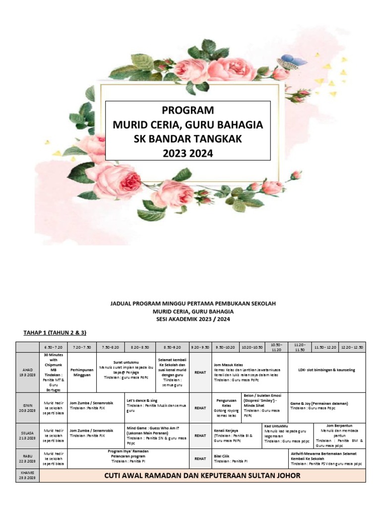 Program Murid Ceria dan Guru Bahagia | PDF