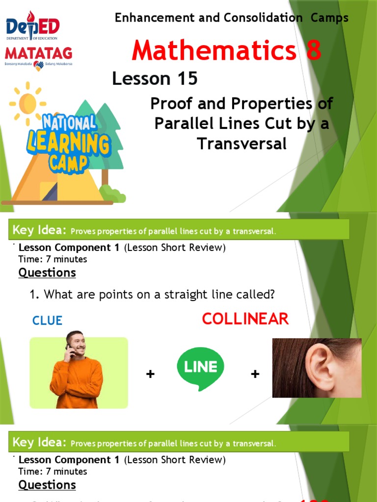 Math 8 - Lesson 15 | PDF | Angle | Mathematics