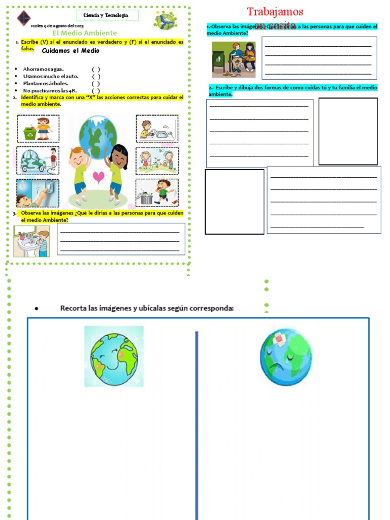 Ficha El Medio Ambiente... | PDF