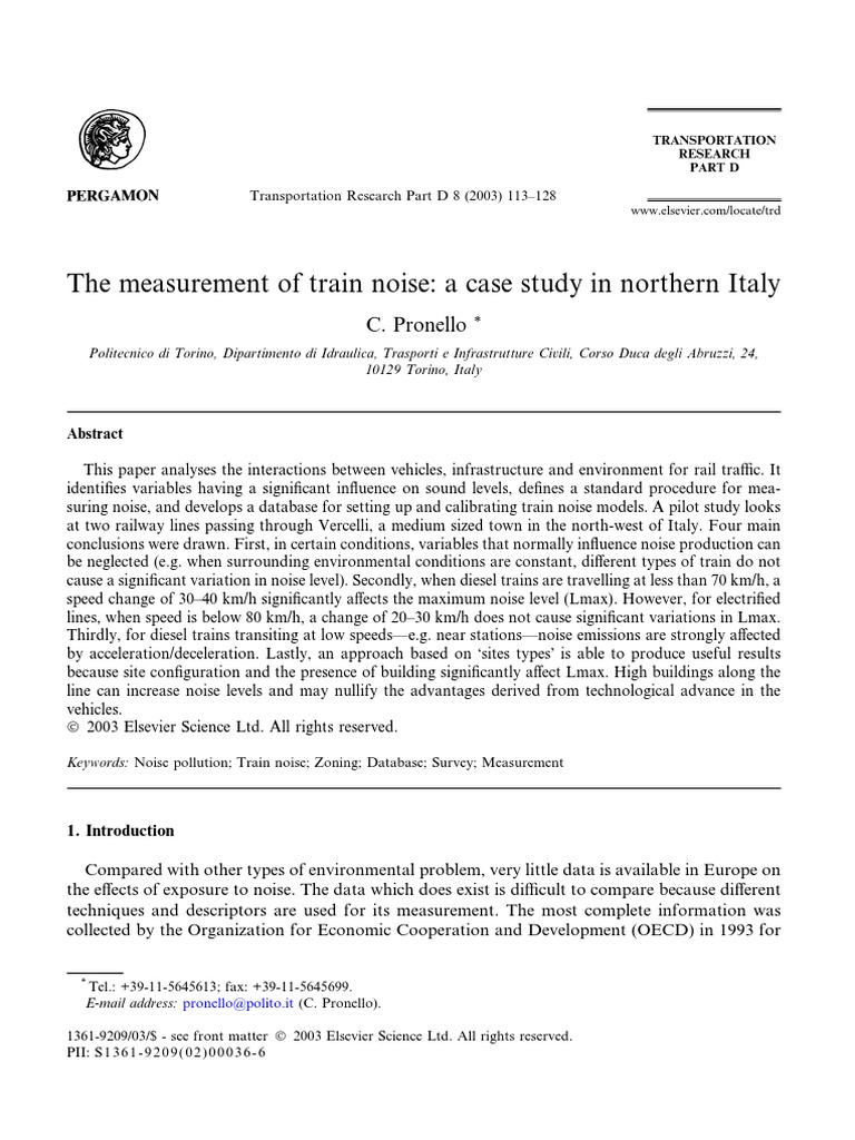 Transportation Research Part D - Transport and Environment | PDF
