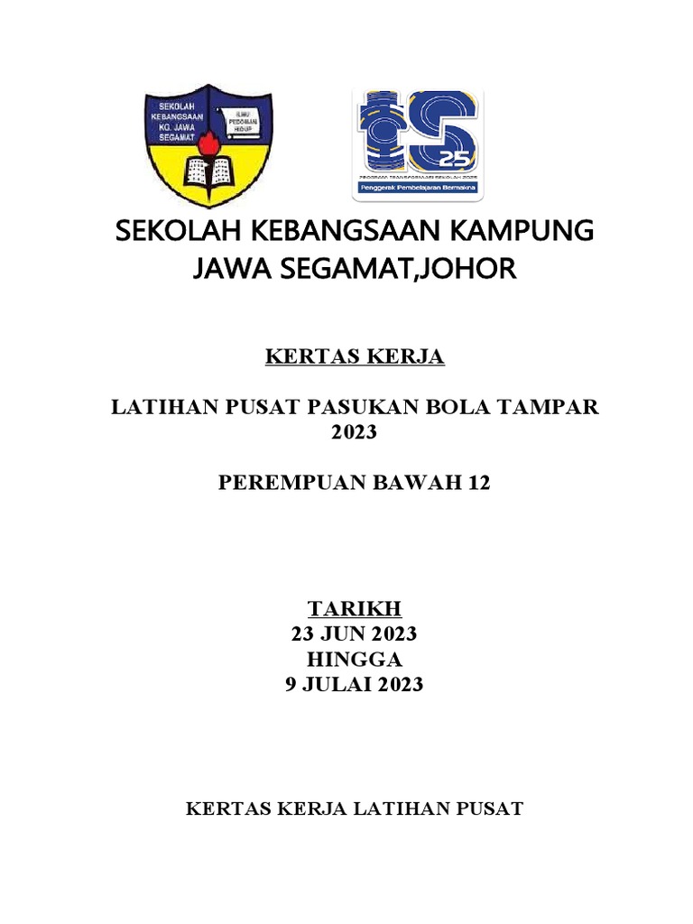 Kertas Kerja BT 2023 | PDF