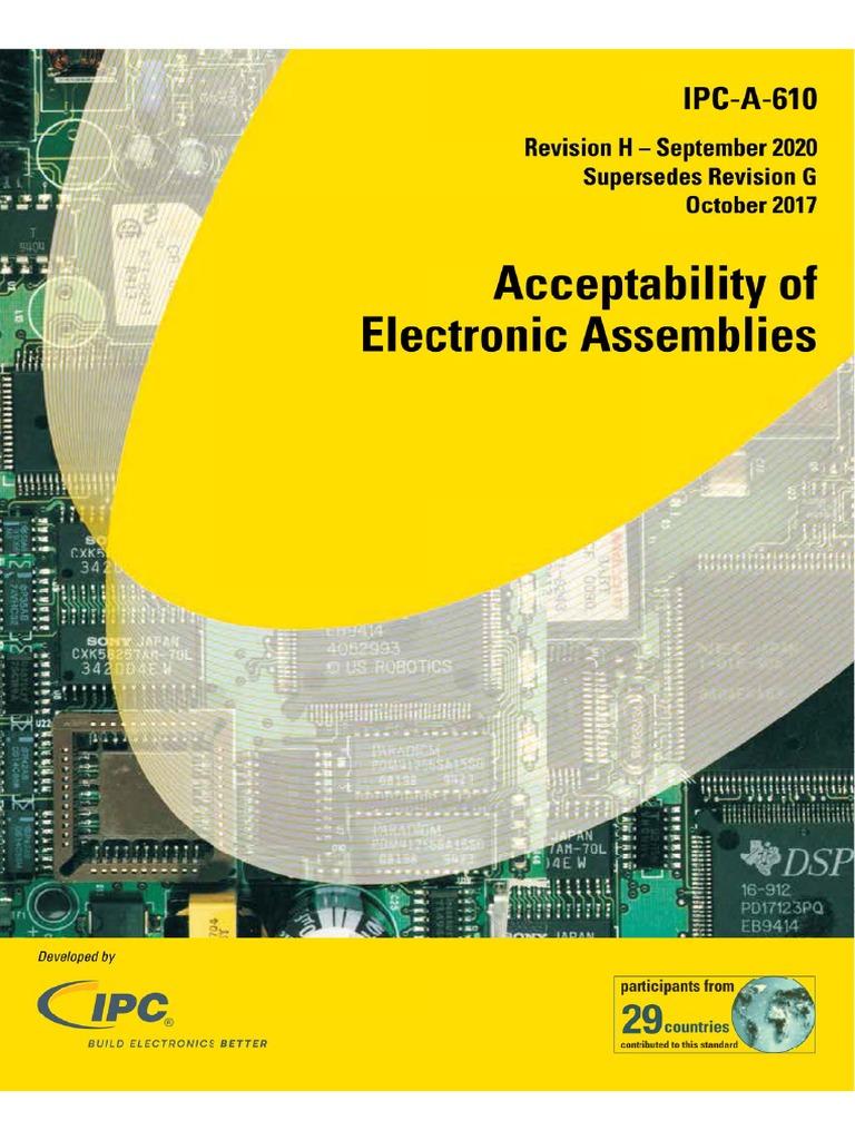 Ipc A 610 Acceptability Of Electronic Assemblies Pdf