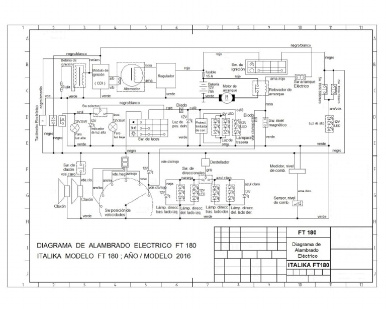 Tm Italika Manual Electrico Italika Ft 180 2016 Pdf
