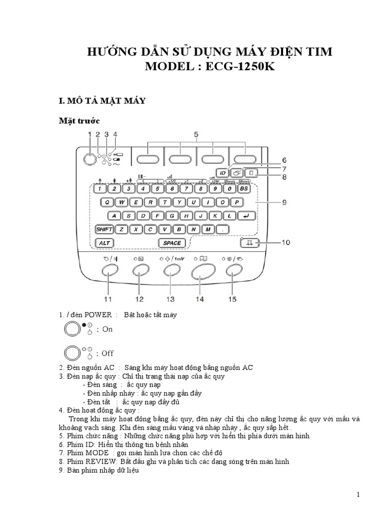 HDSD ECG 1250 | PDF