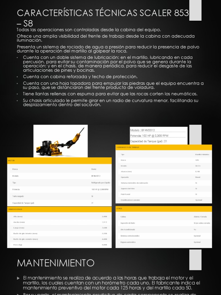 Unidad 6. Equipos Sostenimiento y Desate de Rocas-24-28 | PDF