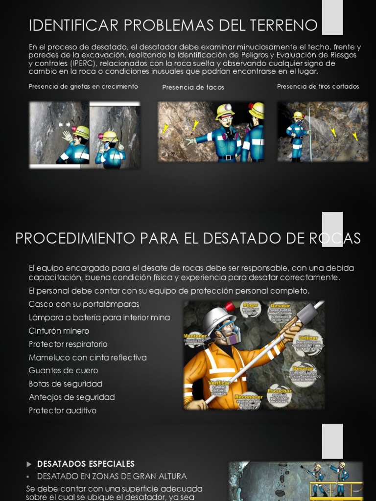 Unidad 6. Equipos Sostenimiento y Desate de Rocas-11-16 | PDF