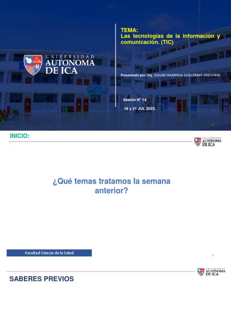 S14 - Las TICs | PDF