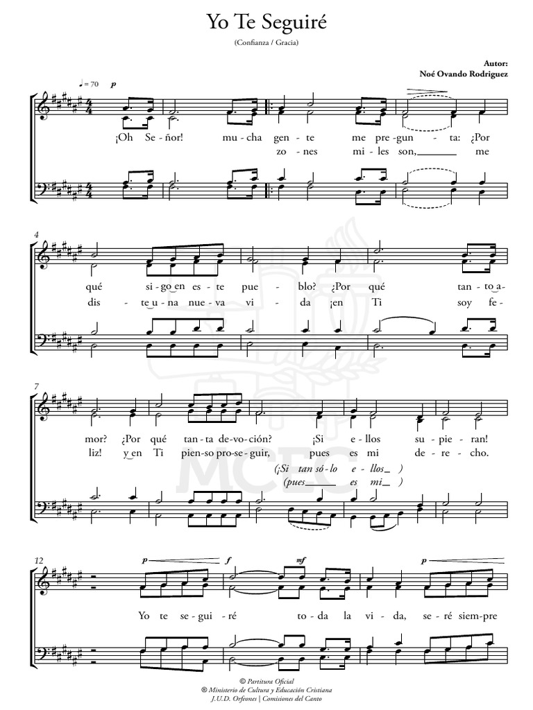 Yo Te Seguiré | PDF