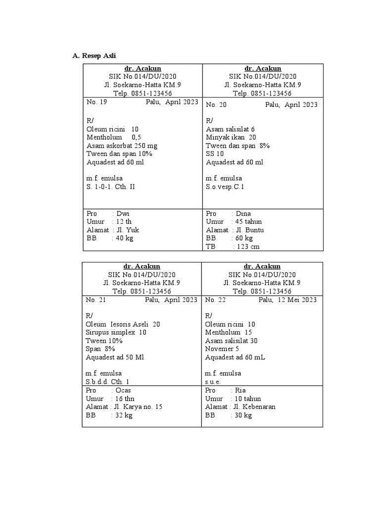 Laporan Farset Perc 6 Emulsi | PDF