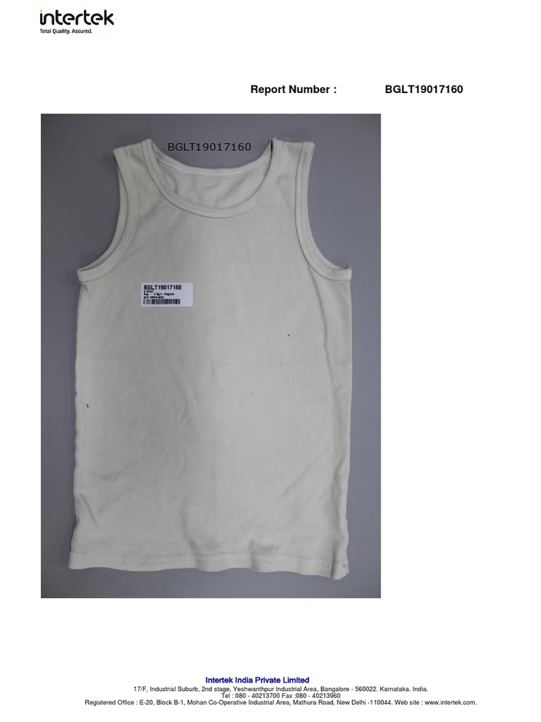 Intertek Test Report Shell 20th May 19 | PDF