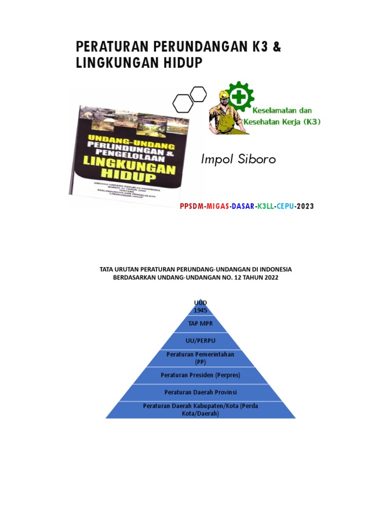 Materi Peraturan K3LL | PDF