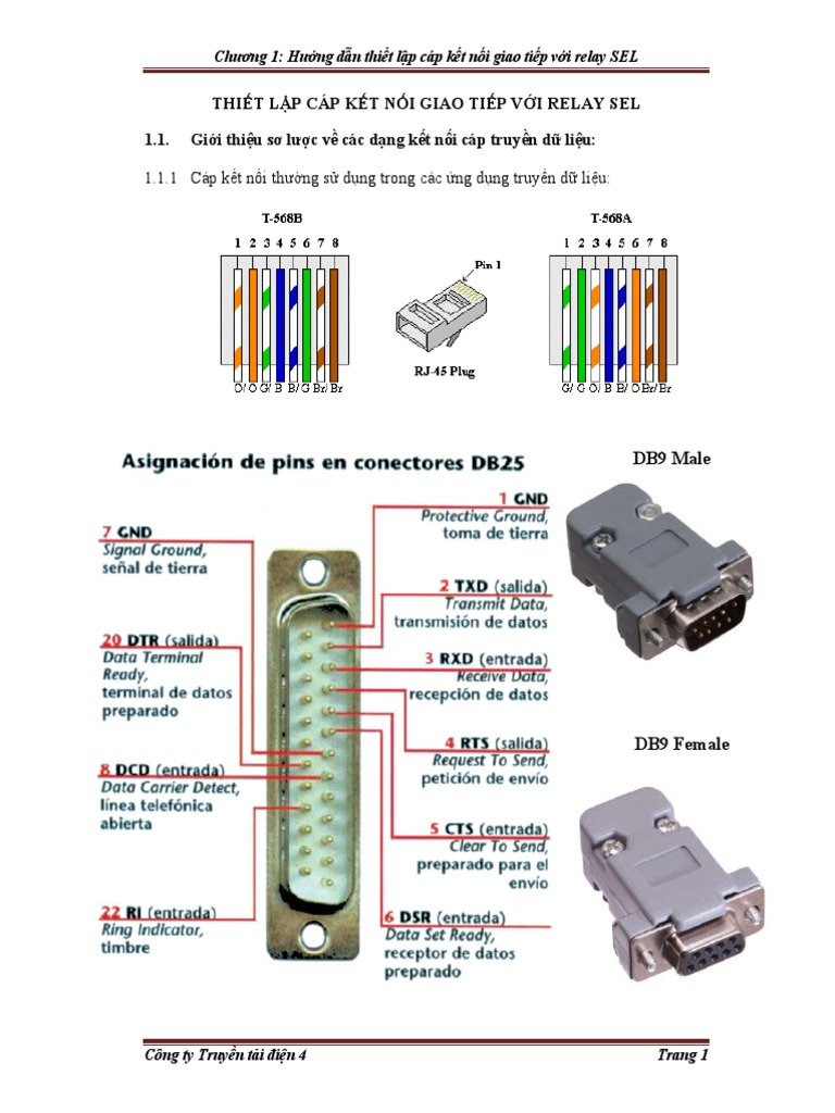 Rơ Le SEL-chuong 1 Cap Giao Tiep RS232 | PDF