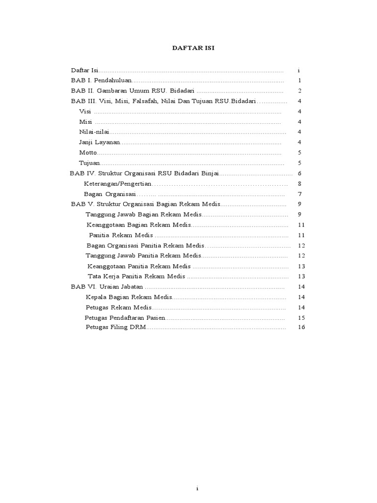 Pedoman Pengorganisasian RM | PDF