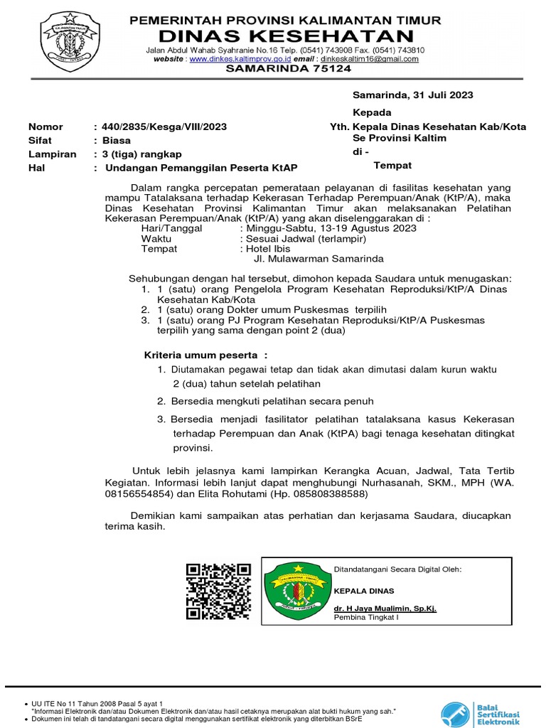 Peserta KtAP TGL 13 - 19 Ags 23 OK | PDF