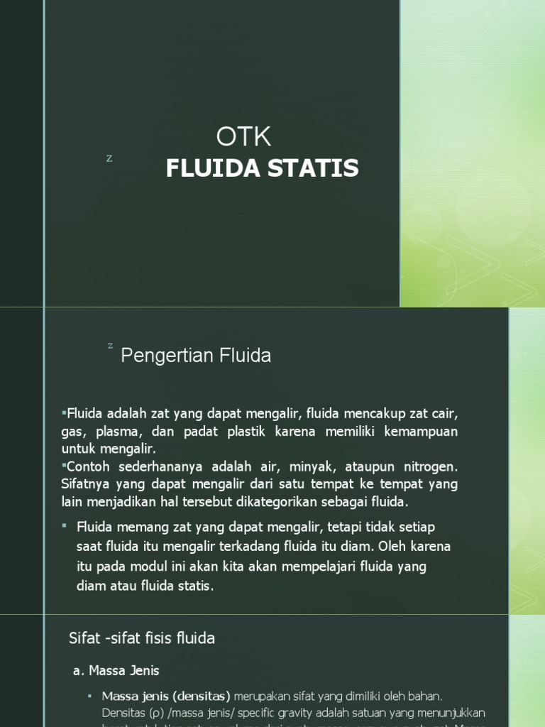 Fluida Statis | PDF