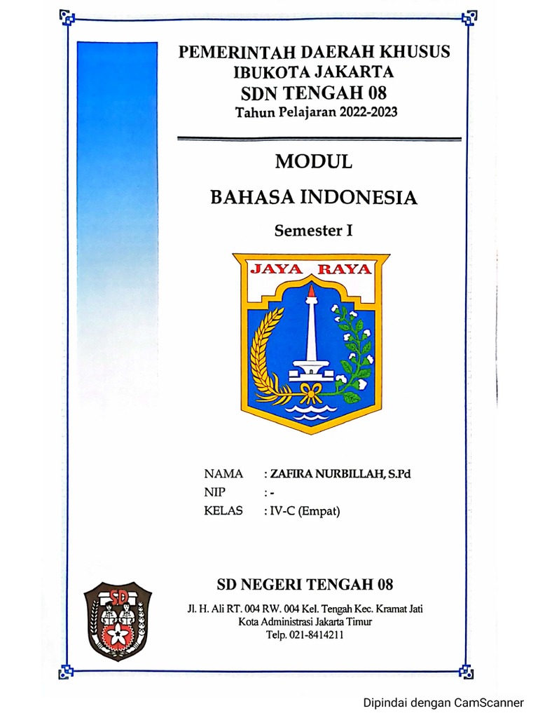 SMT.1 - Modul Ajar B.Indo | PDF