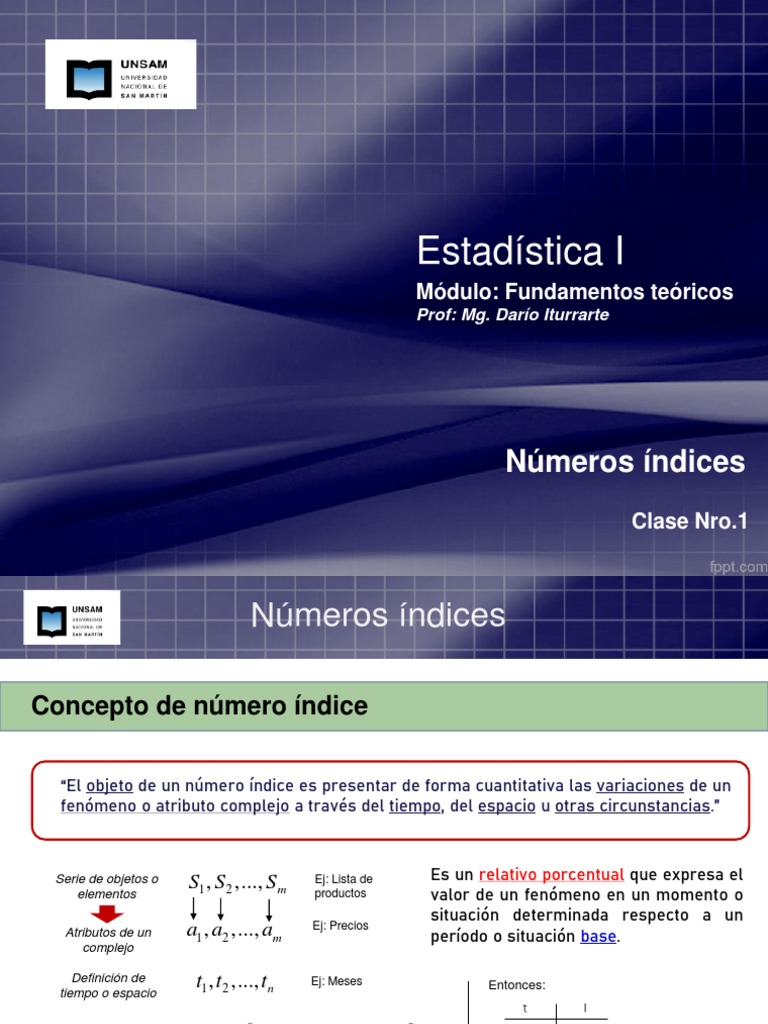 Presentación Números Índices | PDF