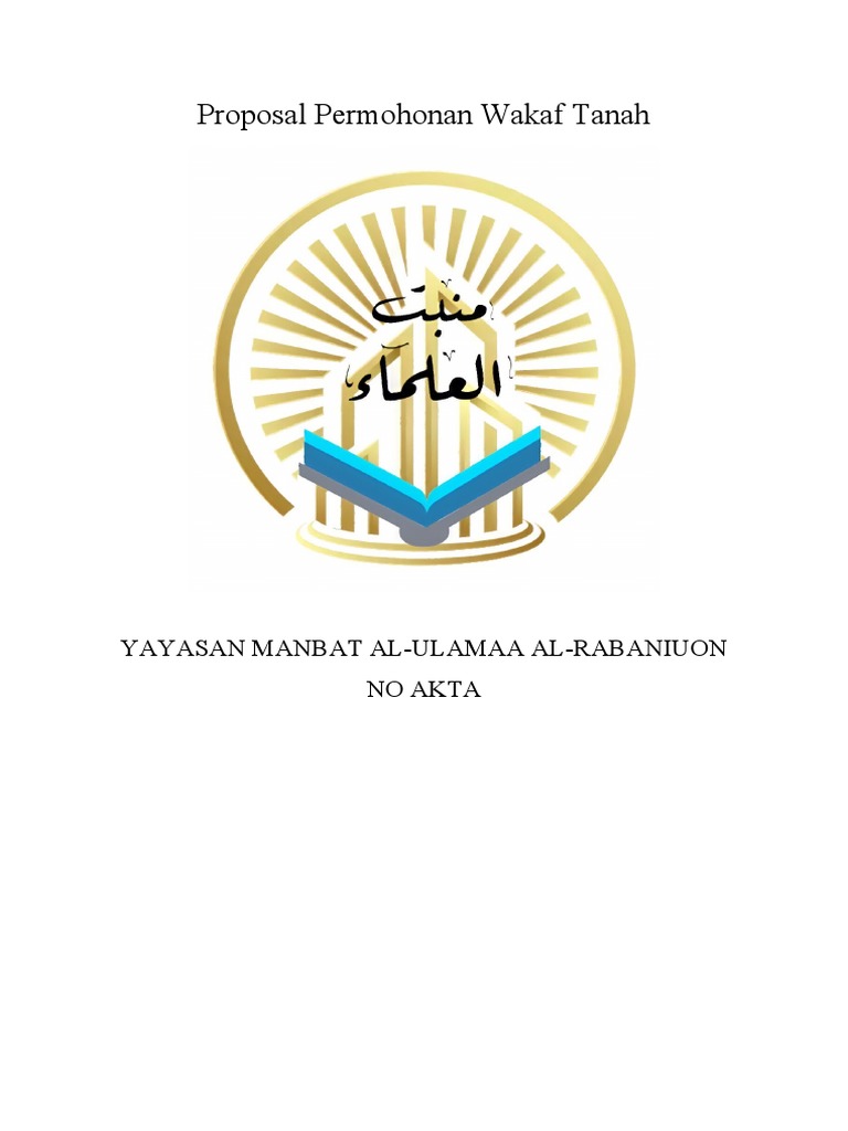 Proposal Permohonan Wakaf Tanah | PDF