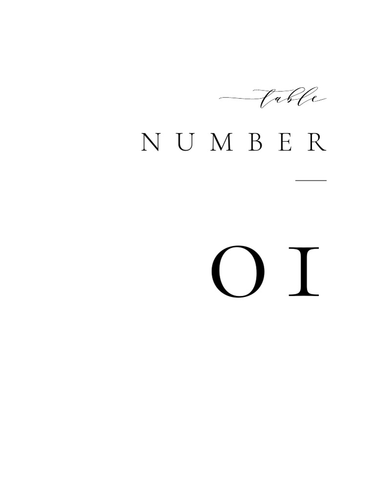 Table Numbers 1-8 FINAL | PDF
