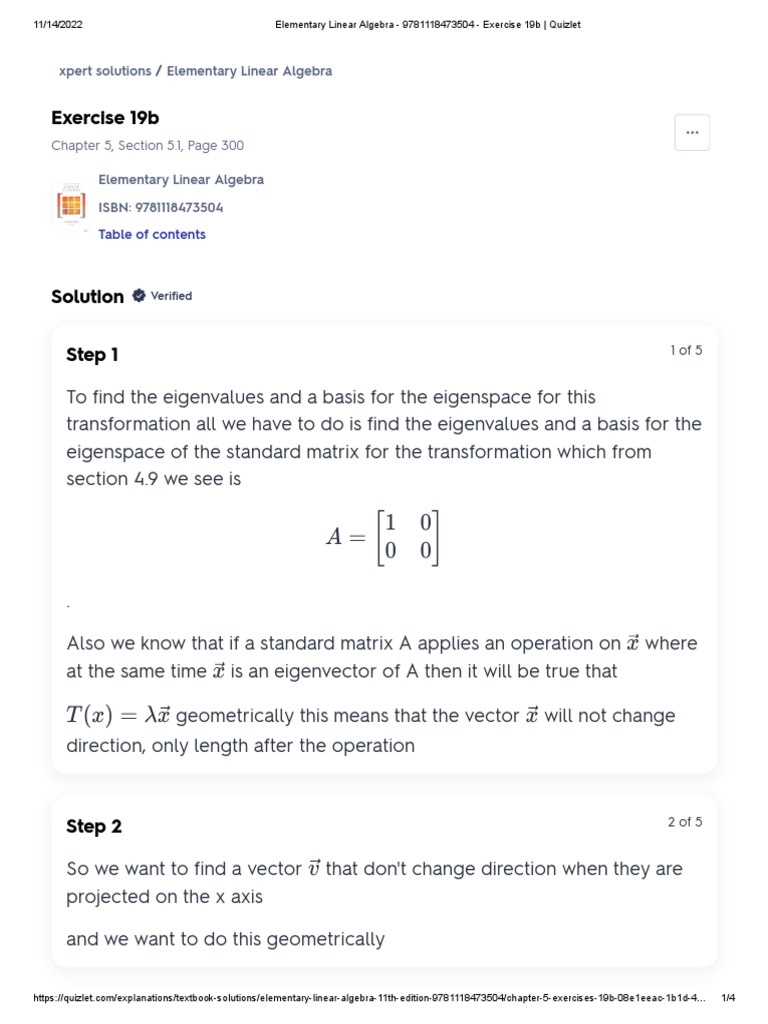 Linear Algebra: Eigenvalues & Eigenspaces | PDF