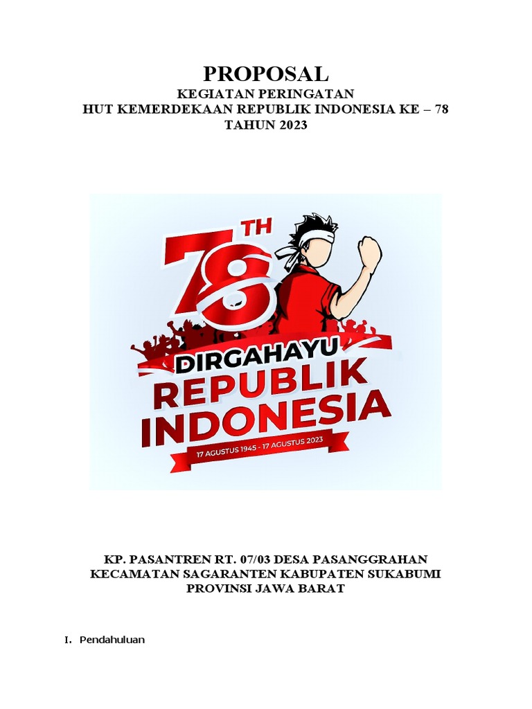 Contoh-Proposal-17-Agustus-Tingkat-RT | PDF