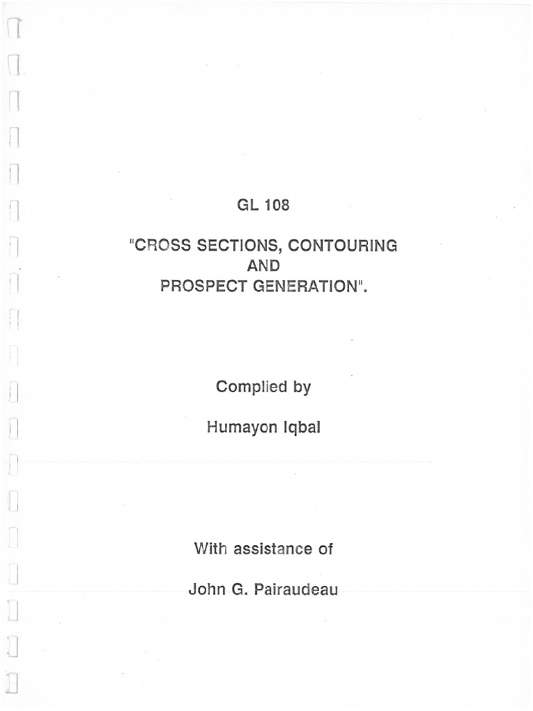 Cross Section - Contouring and Prospect Generation | PDF