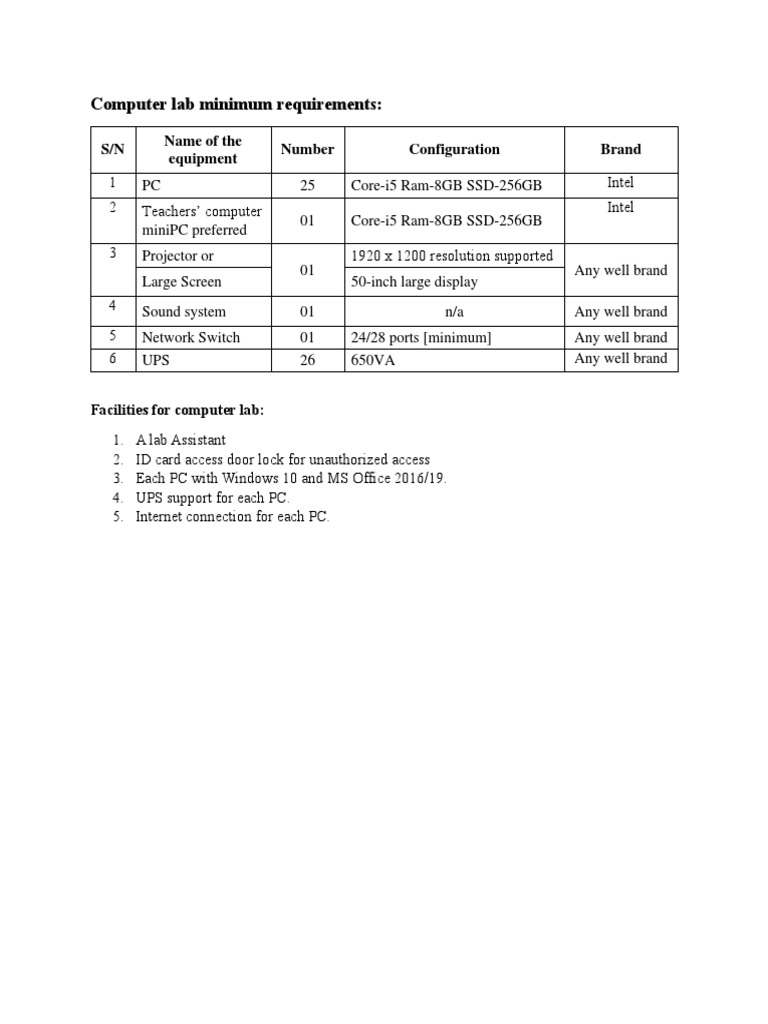 Computer Lab Setup Guide | PDF | Classroom Management | Teachers