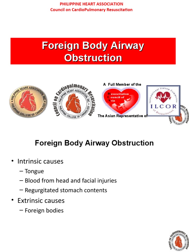 Foreign Body Airway Obstruction | PDF | Wellness