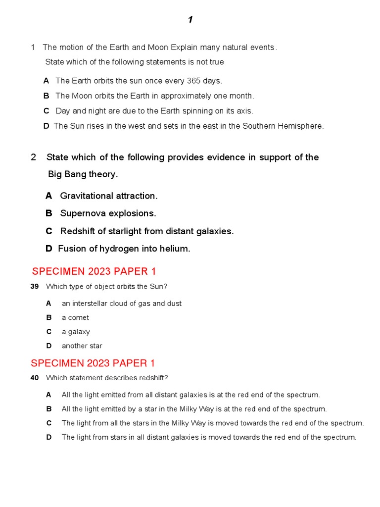 OL-Paper 2Exam-Style Questionsastro Physics | PDF