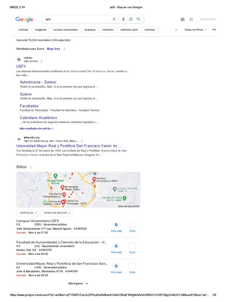 Acceso a Ecampus USFX 2023 | PDF