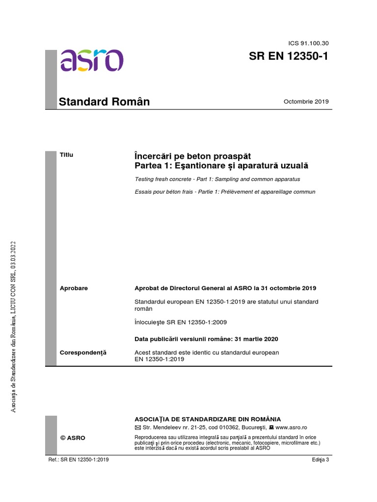 SR en 12350-1 (2019 PDF | PDF