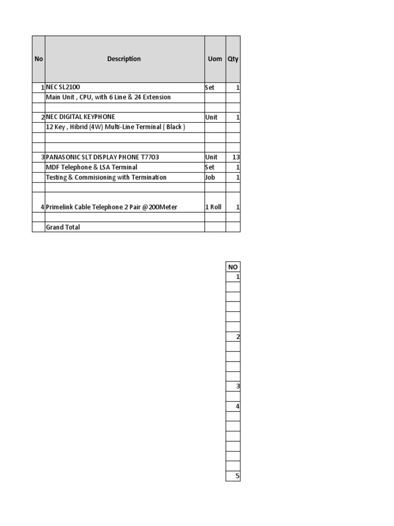 PABX & Job16Jun2023 | PDF | Computer Hardware | Manufactured Goods